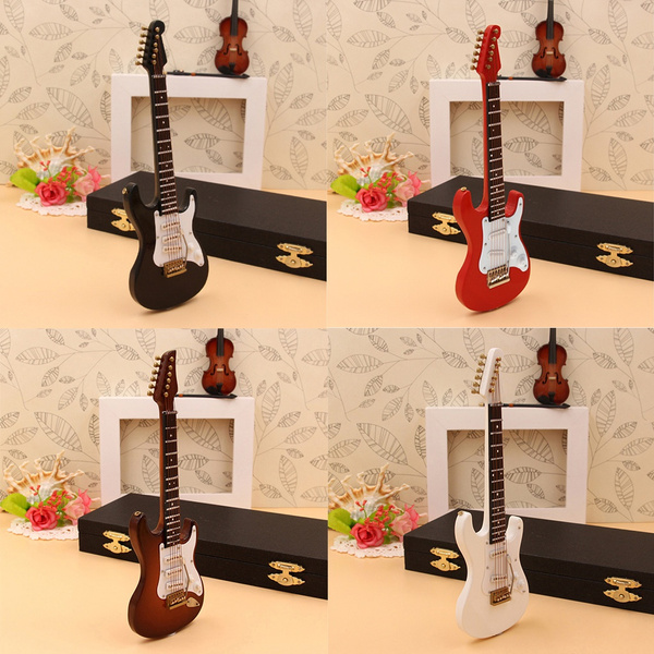 14cm Mini Electric Guitar Model Miniature Guitarra Replica Gift with ...