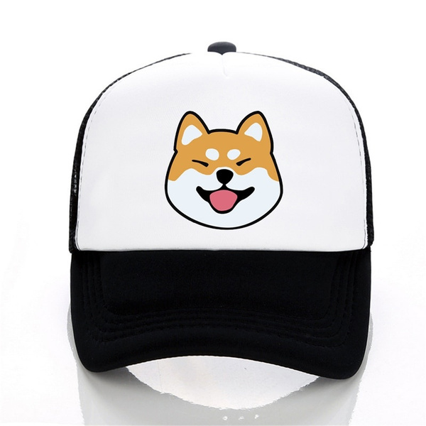 New Cartoon Creative Cute Dog Shiba Inu Pattern Baseball cap Summer ...