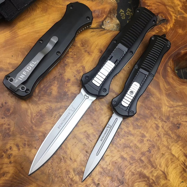 HOT BM EDC Tactical Dagger OTF -Safety Cutting Knives Auto Spring ...