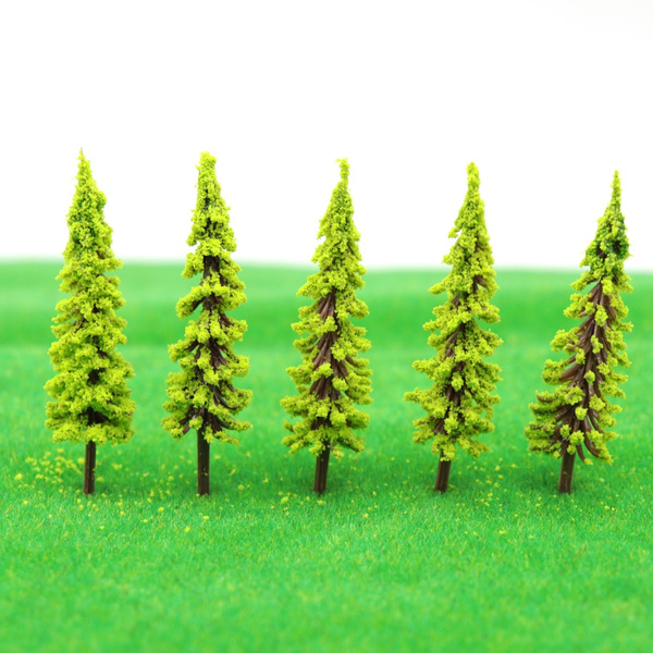 100pcs Model Mini Trees Pine Tree for Architecture Railroad Landscape ...