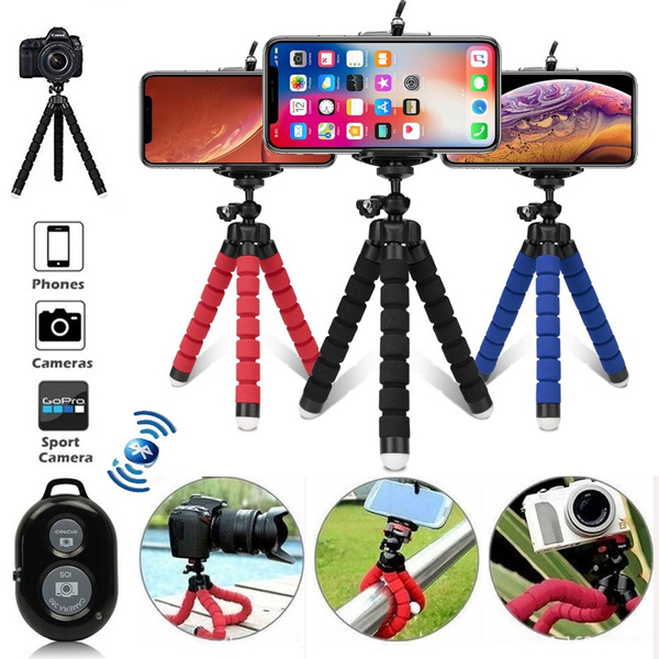 3 in 1 Mobile Phone Holder Flexible Octopus Tripod Bracket for Mobile ...