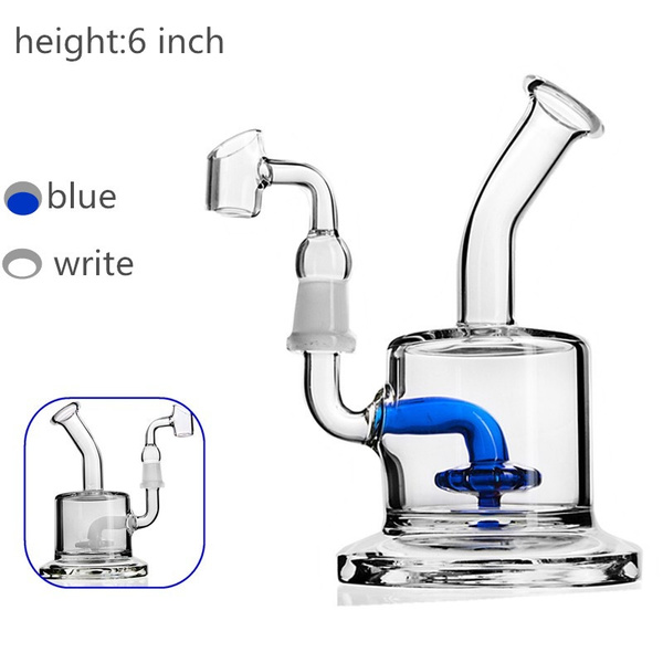 6 Inch Colorful Dab Rigs Bent Type 5 mm Thick with 14 mm Joint Banger ...