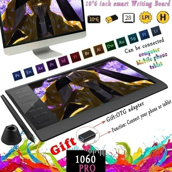 New 1060PRO Graphic Design Digital Tablet Digital Tablet Computer Hand ...