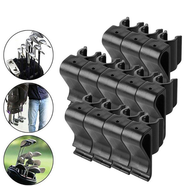 12Pcs Golf Bag Clip on Putter Clamp Holder Putting Organizer Club Ball ...