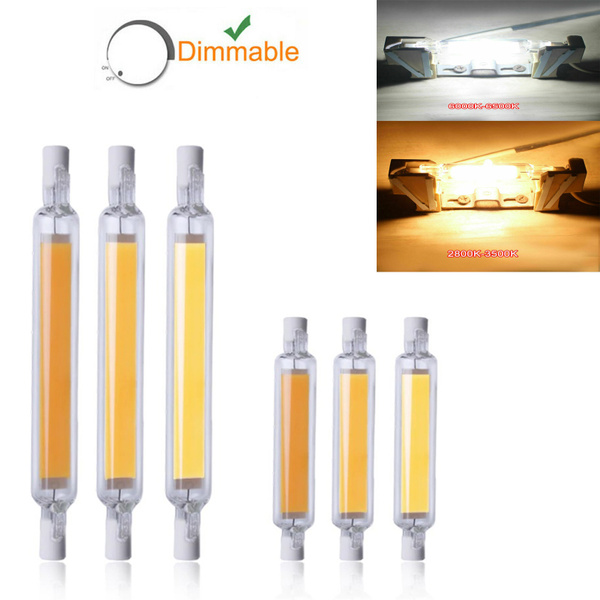 Ranpo 78mm 118mm R7s Dimmable LED COB Light Bulb 7W 12W 15W 25W ...