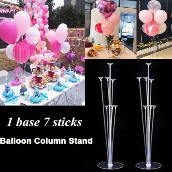 Birthday Party Decorations Plastic Balloons Stand Table Floating ...