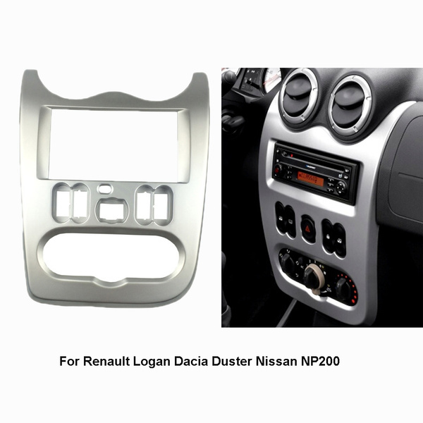 Double Din Fascia for Renault Logan Dacia Duster Nissan NP200 Stereo ...