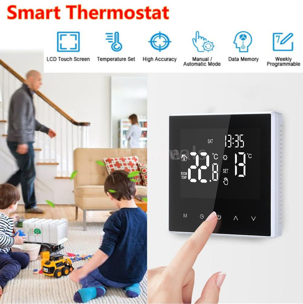 Smart Thermostat Digital Temperature Controller LCD Display Thermostat ...