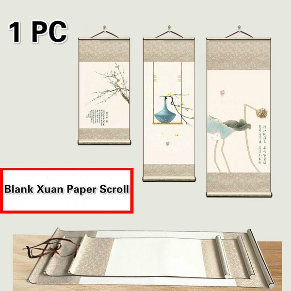 Blank Xuan Paper Scroll Painting Chinese Writing Wall Scrolls ...