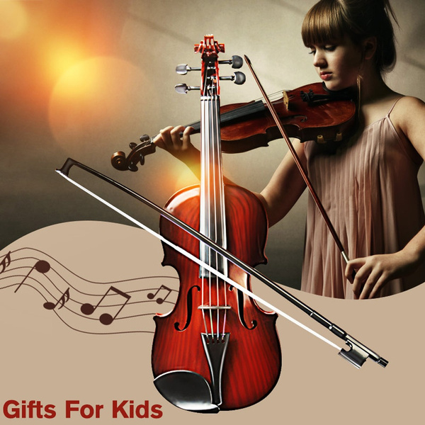 Simulation Violin Musical Toy Bow Beginner Instrument Practice for Kids ...