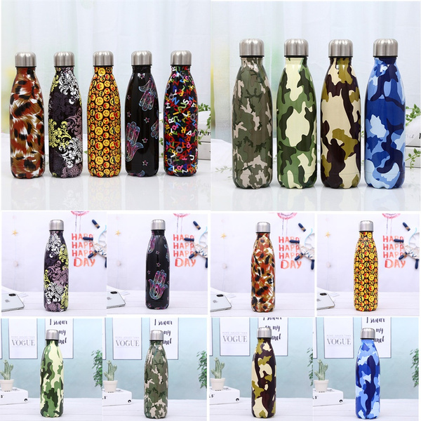 500ML Water Bottle Vacuum Insulated Flask Thermal Sport Chilly Drinks ...