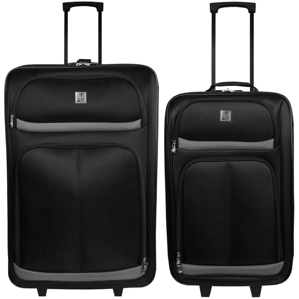 Protege PG95-170-029-06 5-Piece Luggage Set, Black | Wish