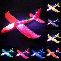 LED Light Foam Hand Throw Aircraft Airplane Model Glider Plane Outdoor ...
