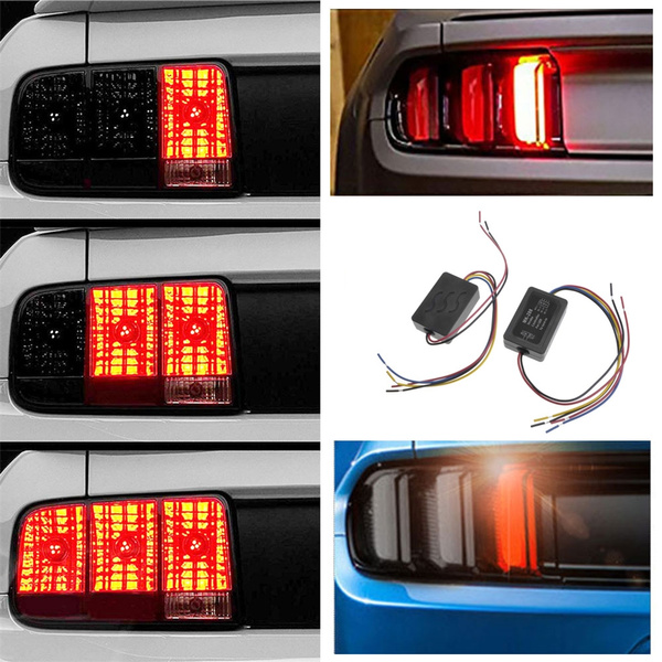 Led Turn Signal Strip Mallofusa Universal Car Tail LED Light 3Step Sequential Dynamic Chase ...