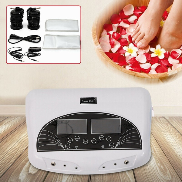 5 Modes Dual User Detox Ionic Foot Bath Spa Machine Cell Cleanse w ...