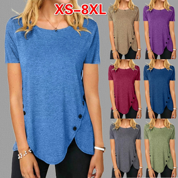 Plus Size XS-8XL Women's Fashion Spring and Summer Cotton Clothes ...