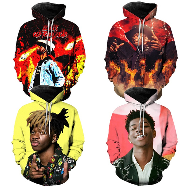 Lil Nas X 3D Print Hooded Sweatshirt Men Women Winter Fashion Pullover ...