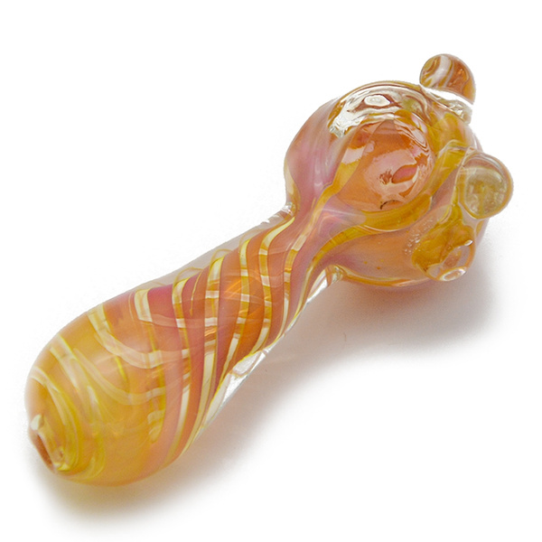 3" SWIRLY STRIPE GLASS PIPE HAND PIPE LITTLE MINI TOBACCO SMOKING PIPE ...