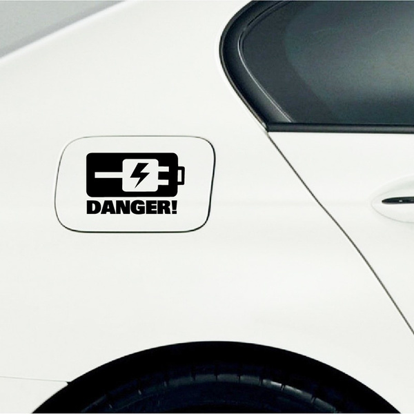 Danger Charging Warning Car Sticker For Electric Automobile Car Fuel ...