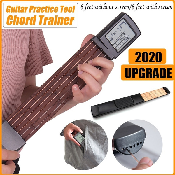 2020 Portable 6 String 6 Fret Pocket-Guitar Chord Trainer Musical ...