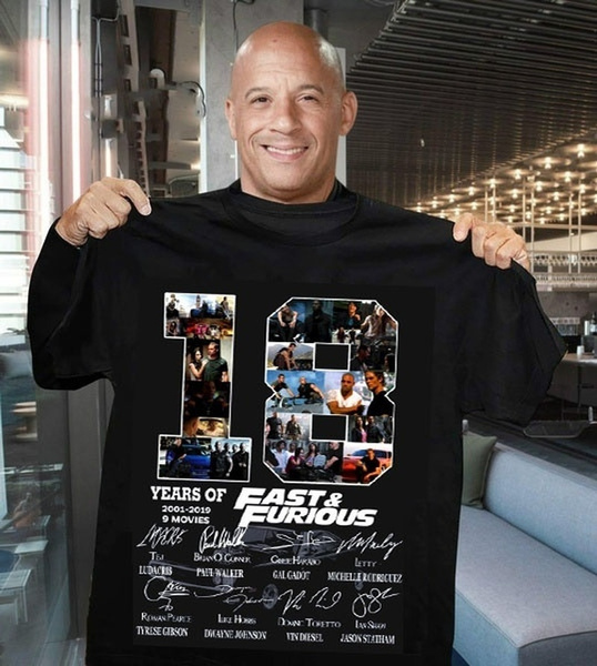 UNISEX 18 Years of Fast and Furious Signature Thank You for The ...