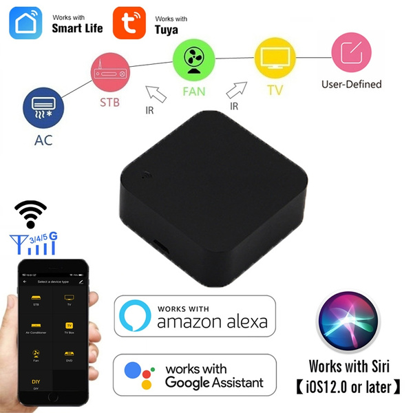 Universal Smart Wifi IR Remote Controller Infrared Home Control Adapter ...