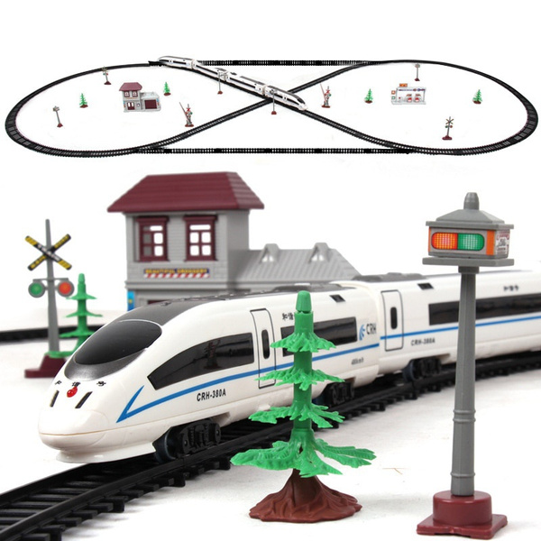 New Railway Electric Train Toy Rails Remote Control Railway With Train ...