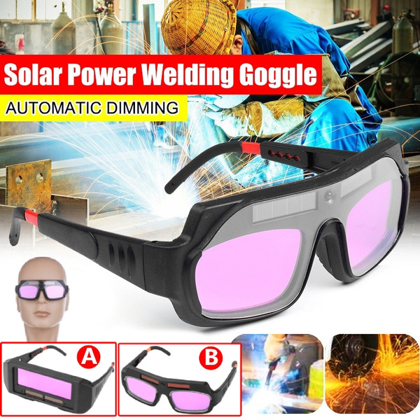 2 Types Solar Auto Darkening Welding TIG MIGGoggles Welder Eyes Glasses ...