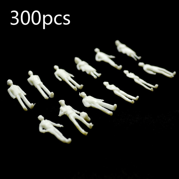 1:100/150/200 Scale Model Figures DIY Mini White Model People Figure ...