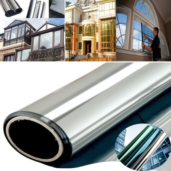70*100cm Reflective One Way Window Film Insulation Sticker Foil Mirror ...