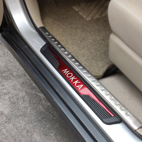 Car Accessories For Opel Vauxhall Mokka Door Sill Strip Stainless Steel ...