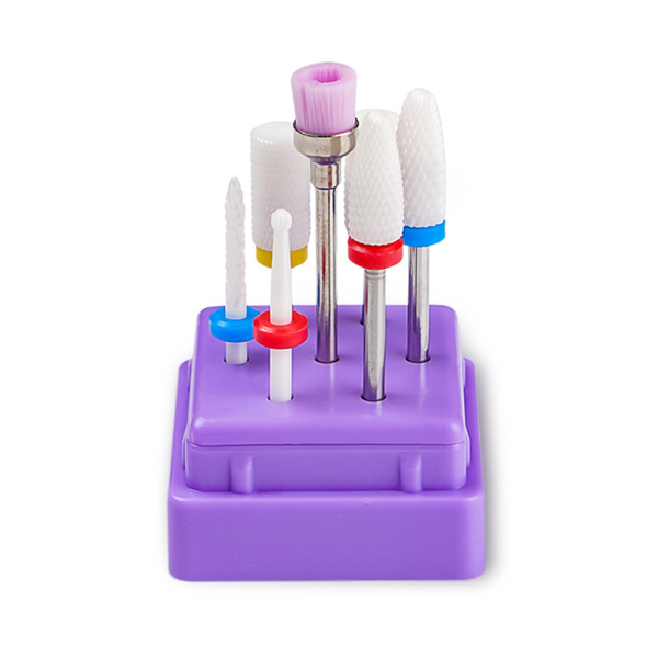 Nail Cone Tip Ceramic Drill Bits Electric Cuticle Clean Rotary For ...