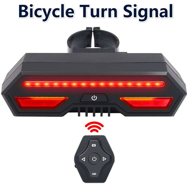 Bike Tail Light Wireless Remote Controller Turn Signals USB ...
