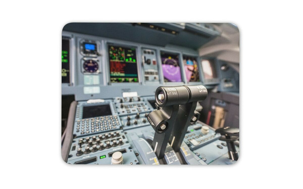 Jumbo Jet Flight Simulator Cockpit Controls Mouse Mat Pad - Computer ...