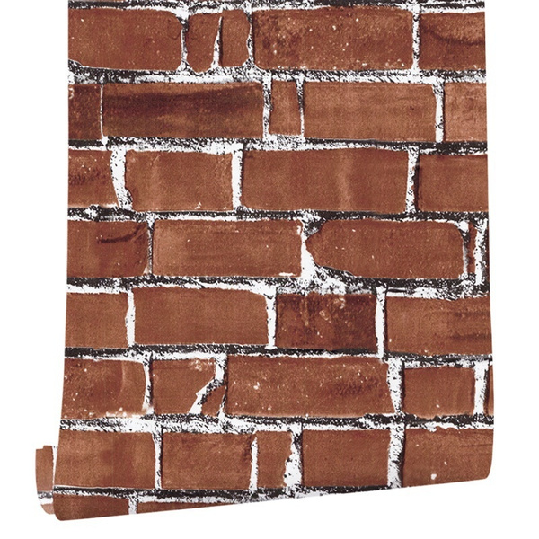 17.7''x39.3'' Brick Peel and Stick Wallpaper Faux Stone Contact Paper ...