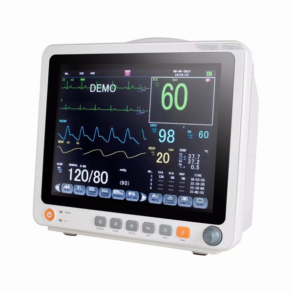 High Quality Portable 12.1" Touch Screen Patient Monitor Vital Signs ...