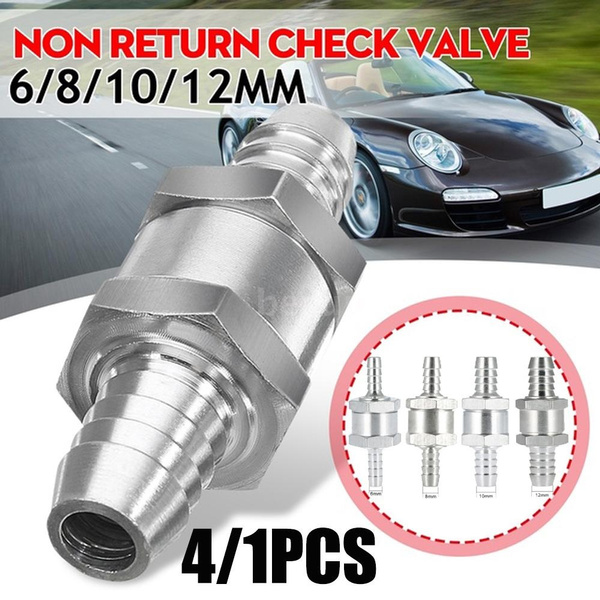 4/1PCS 6mm/8mm/10mm/12mm Fuel One Way Valve Petrol Non Return Check ...