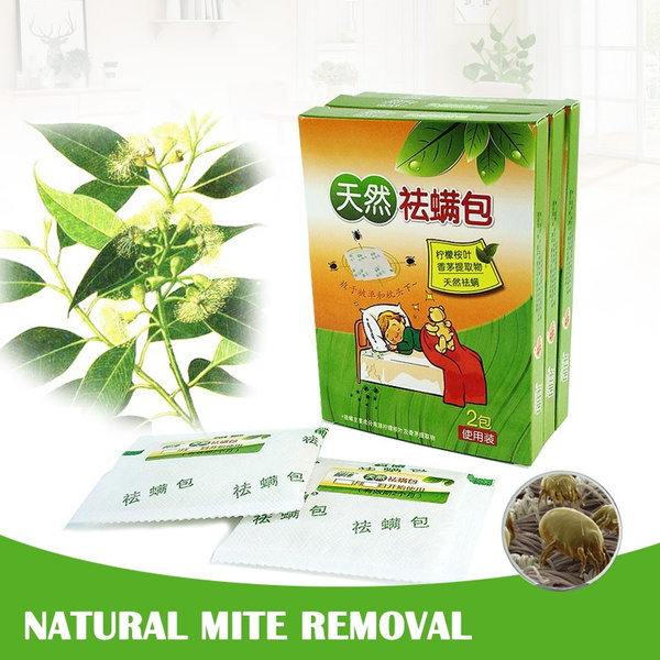 2 Pcs/ Box Naturally Acarid Removal Mite Killer Pack for Household ...