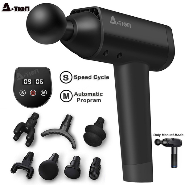 Newest Automatic Frequency Conversion Massage Gun Percussion Vibration ...