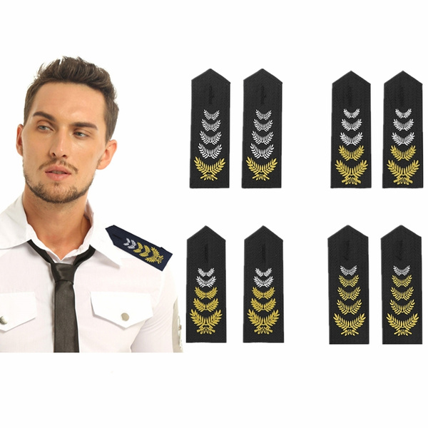 1 Pair Shoulder Boards Badges Professional Security Officer Uniforms ...