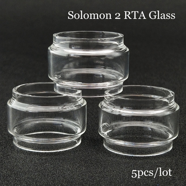 5pcs/lot KAEES Solomon 2 RTA Replacement 5ml Glass Extended Tube Fat ...