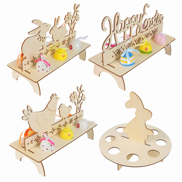 1set Creative Easter Chocolate Eggs Stand Rabbit Chicken Bunny Egg ...