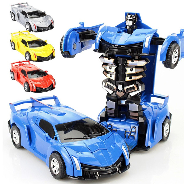 2022 New Mini Cartoon Deformation Crash PK Car Inertial Transformation ...