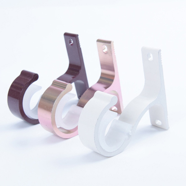 Home Decor Double Curtain Rod Bracket Hanging Window Bar Bracket Tap To ...