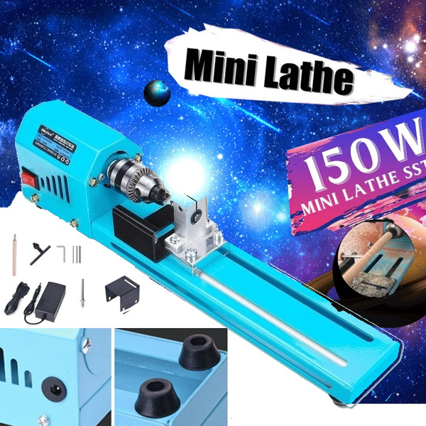 New 150W 7000RPM 12-24VDC Mini Lathe Beads Machine Woodworking DIY ...