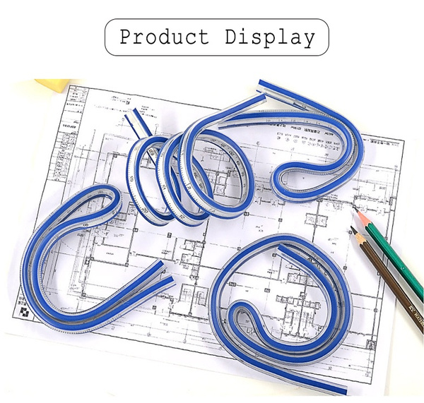 Flexible Curve Ruler Drafting Drawing Tool Plastic Vinyl Engineering ...