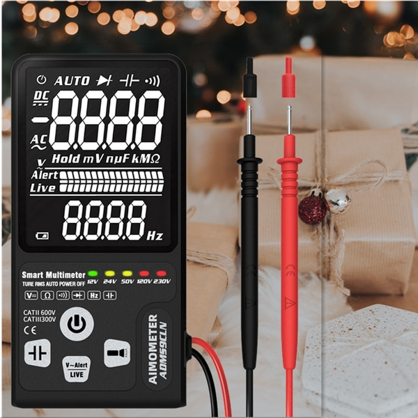 Digital Multimeter Tester 9999 AIMOMETER ADMS9CLN Large3.5 "LCD3-Line ...