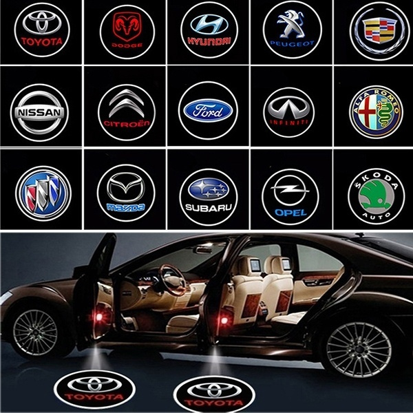 1pc HD Wireless Led Car Door Welcome Laser Projector Logo Ghost Shadow ...