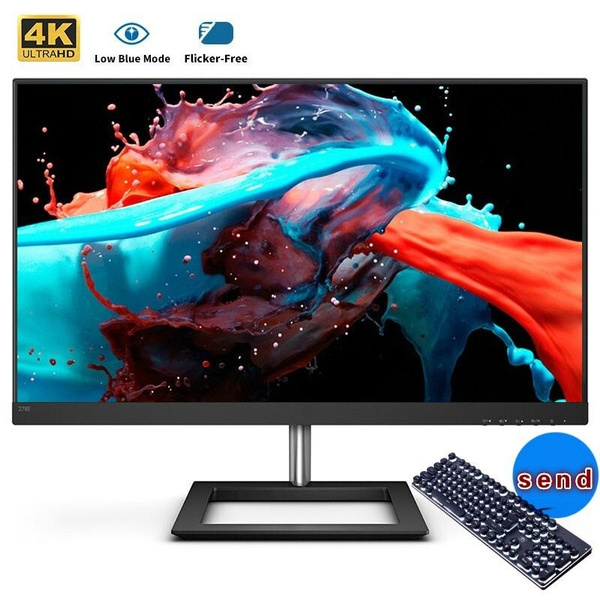 27-inch 4K Computer Monitor IPS LCD Screen Design Drawing HD Gaming ...