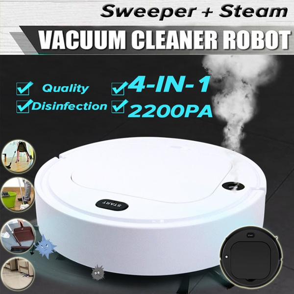 New Upgrade of Intelligent Steam Sweeper 4-in-1 Smart Sweep Robot with ...